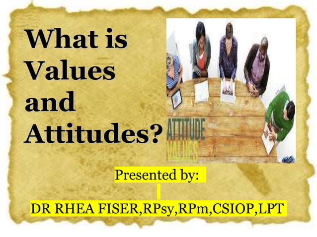 What is Values and Attitudes? | PPT | Careers