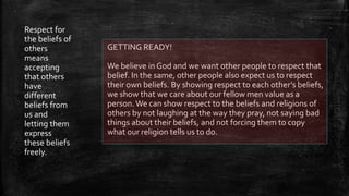 Lesson 3 we respect the beliefs of others | PPTX