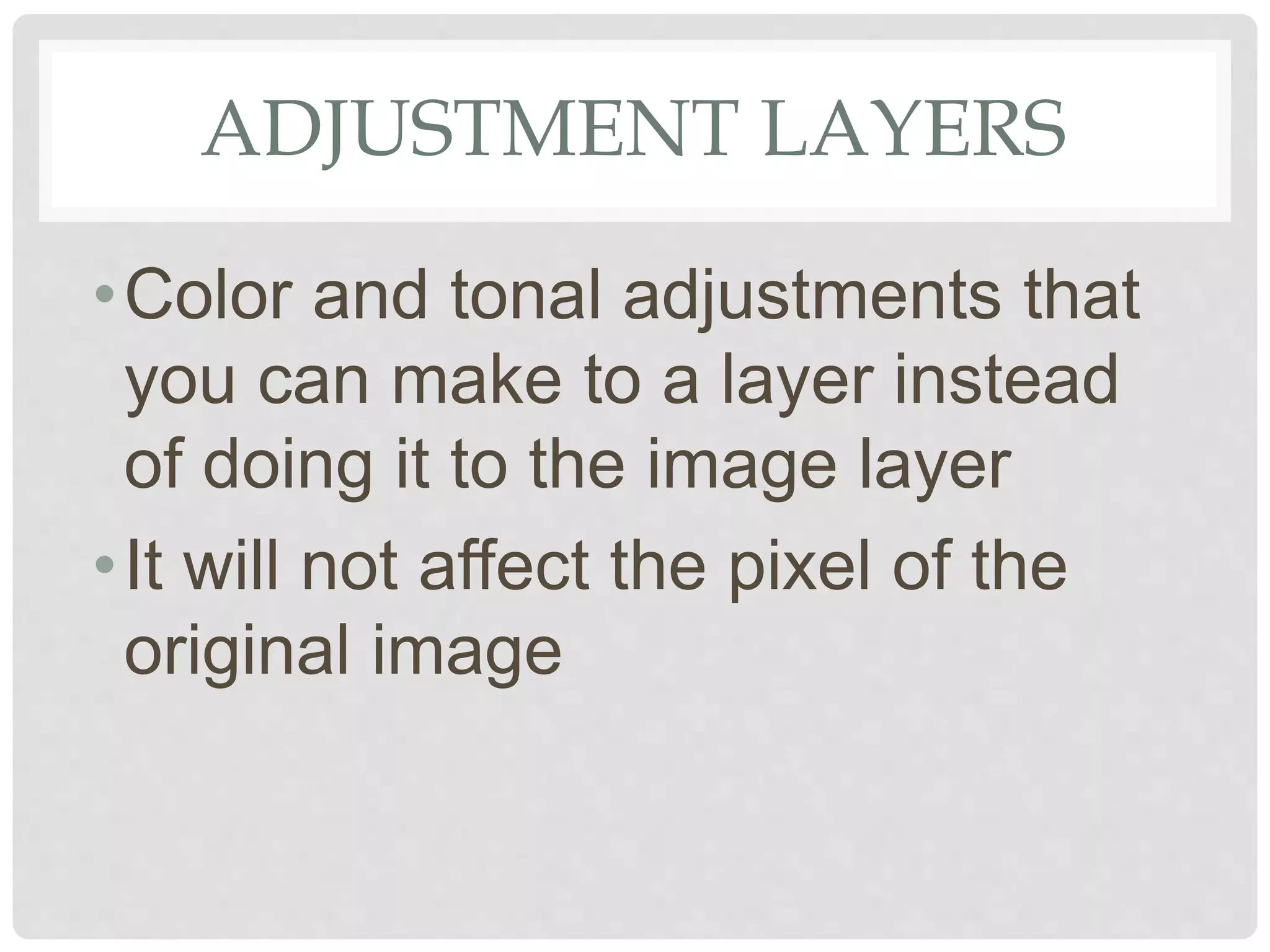 Working with Layers | PPTX