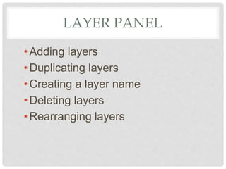 Working with Layers | PPTX