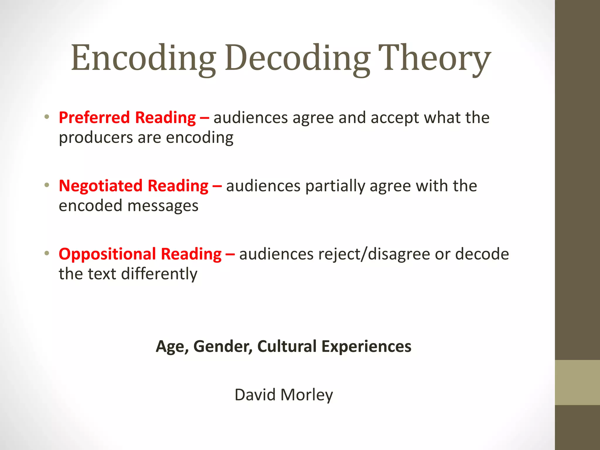 Audience reception thery | PPTX