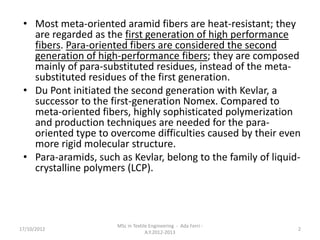 High performance fibres-2 | PDF