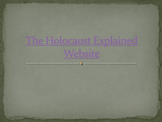 The Boy in the Striped Pyjamas- Holocaust | PPT