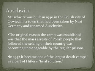 The Boy in the Striped Pyjamas- Holocaust | PPT