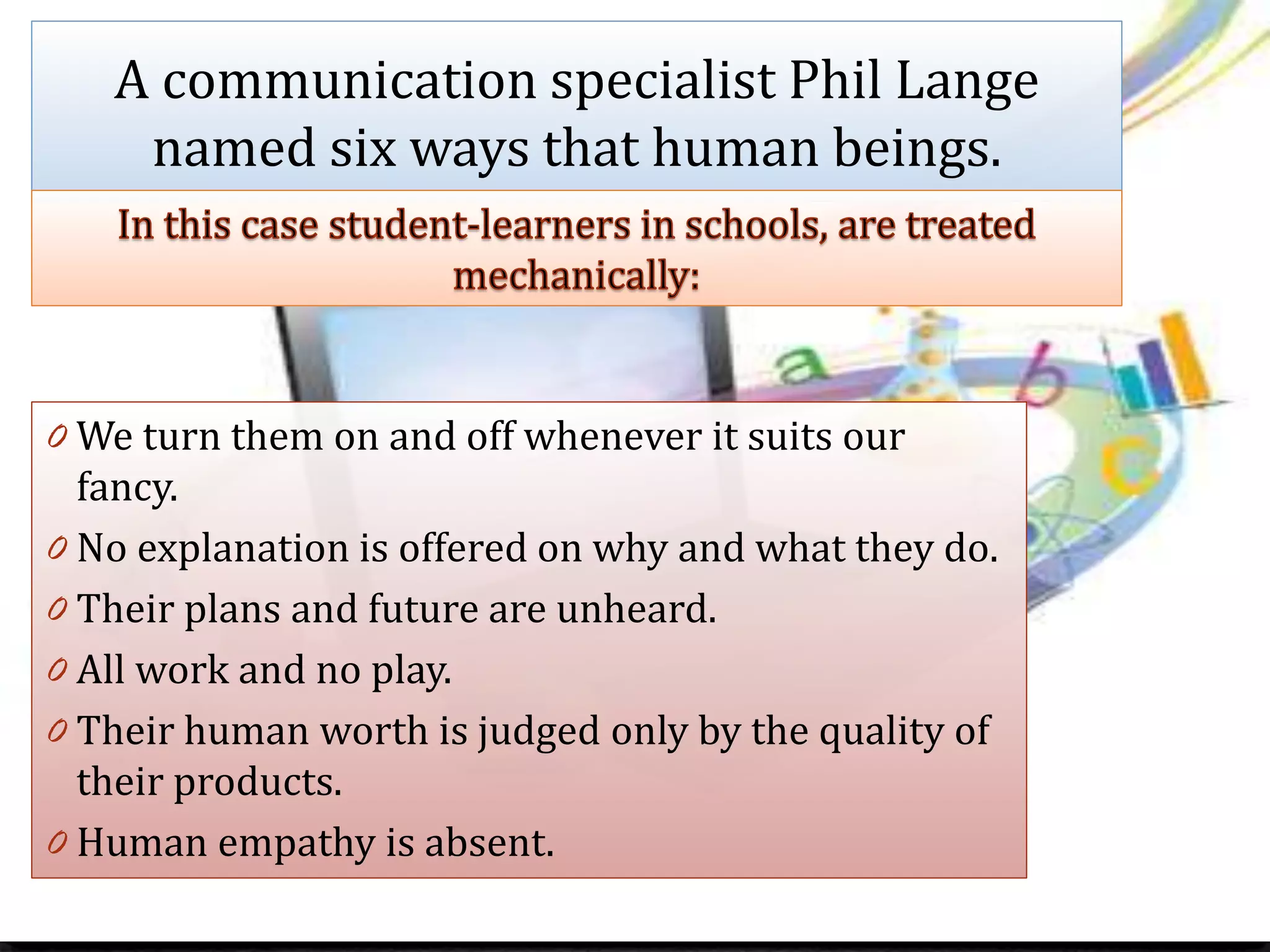 Technology And Dehumanization | PPT