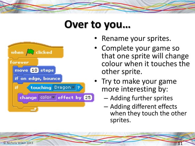 Scratch Lesson 4 | PPTX