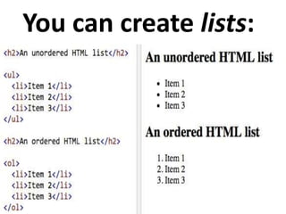 Lesson4.9 a u4l2 html | PPT