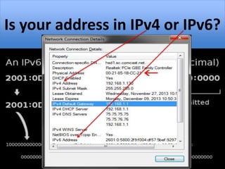Lesson4.9 b u4l3 ip addresses | PPTX | Computer Networking | Computing