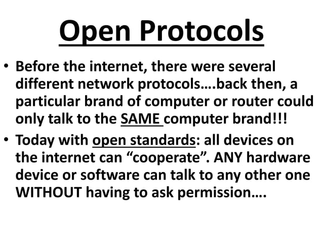 Lesson4.9 d u4l3 hierarchy of open protocols | PPTX | Computer Networking | Computing