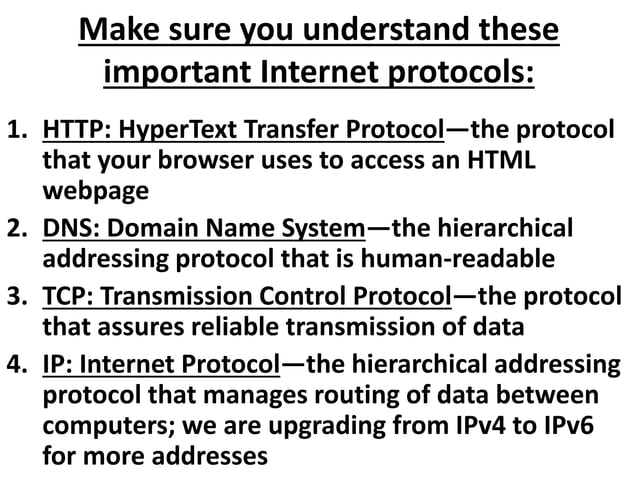 Lesson4.9 d u4l3 hierarchy of open protocols | PPTX | Computer Networking | Computing