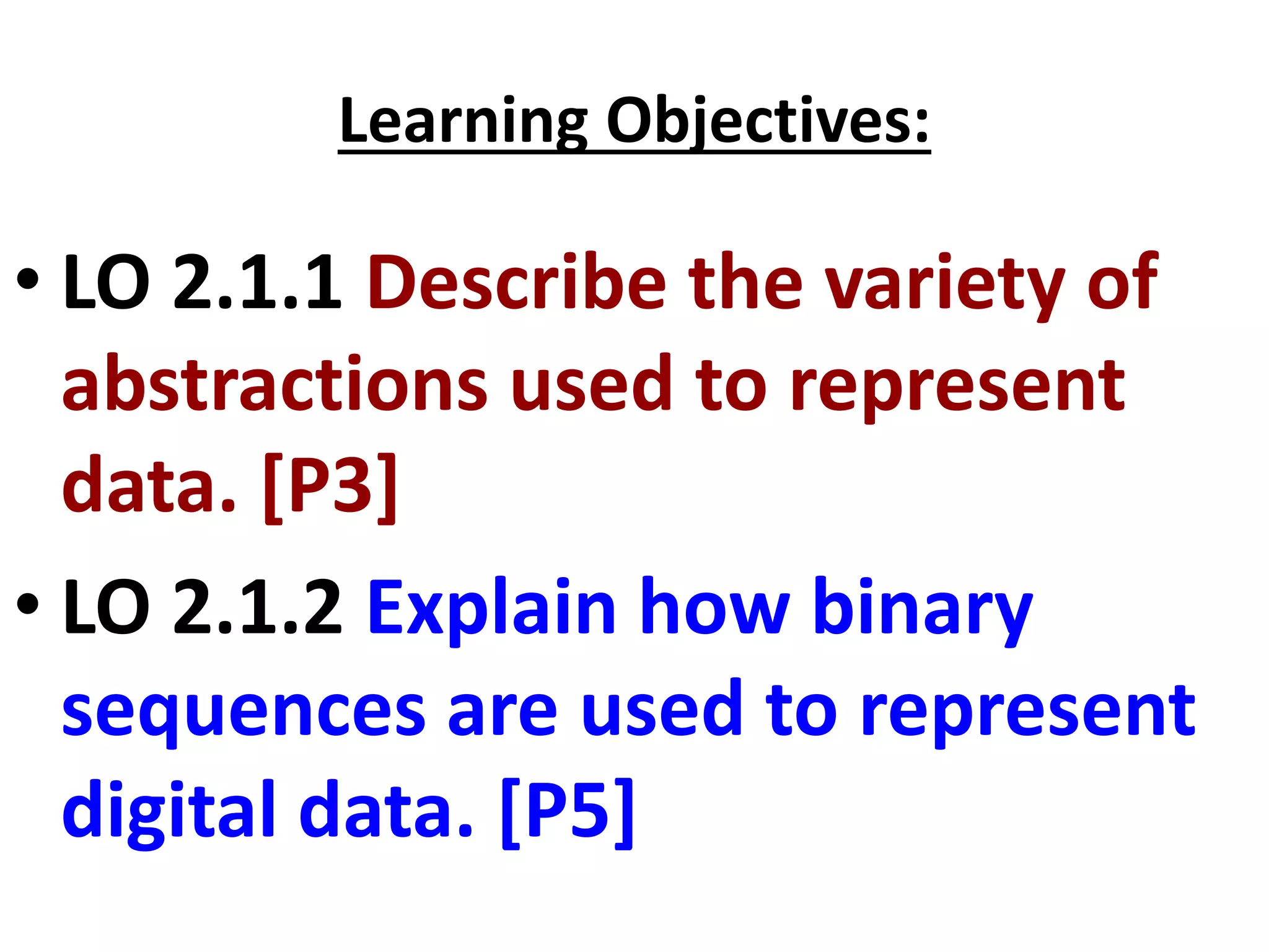 Lesson41 U4 L1 Binary Representation Ppt