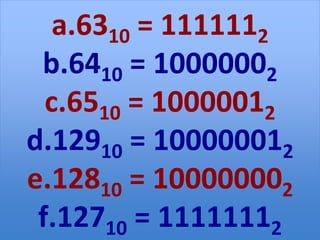 Lesson4.1 u4 l1 binary representation | PPTX