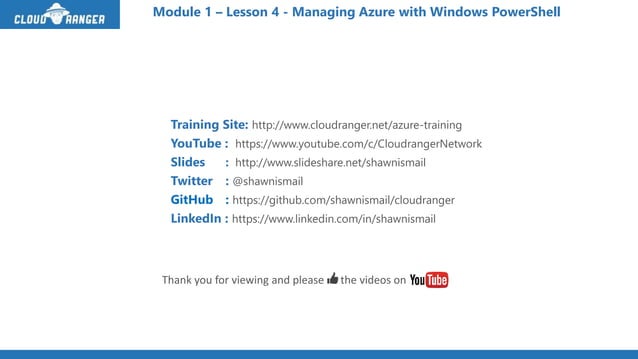 Exam 70-533 Module 1-Lesson 4 - Managing Azure with Windows PowerShell ...