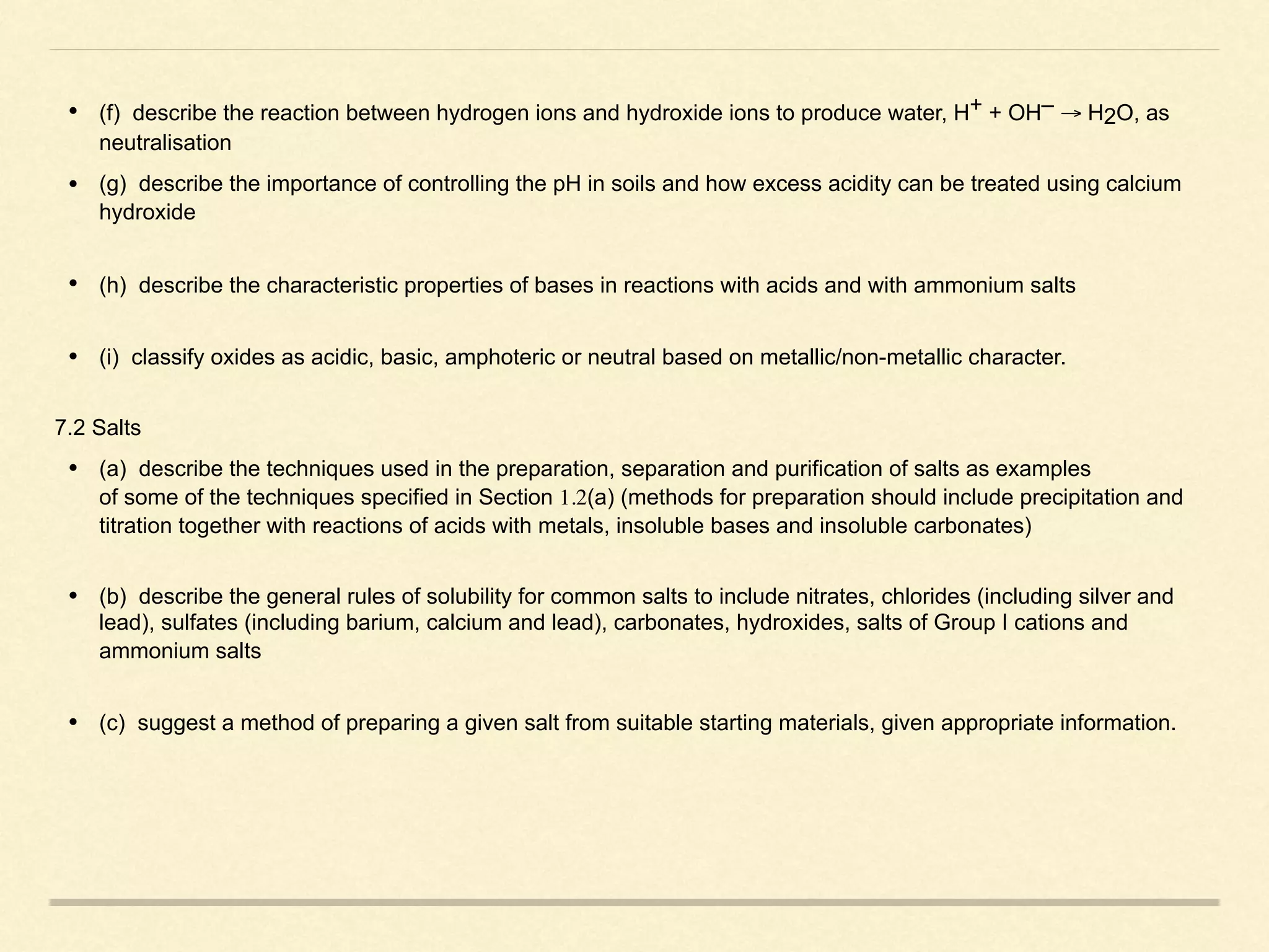 Acid, Bases and Salts | PDF | Chemistry | Science