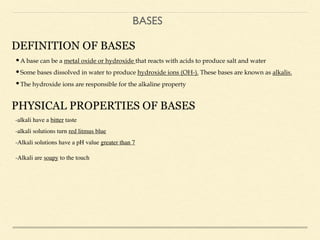 Acid, Bases and Salts | PDF