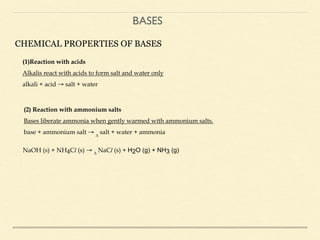 Acid, Bases and Salts | PDF | Chemistry | Science