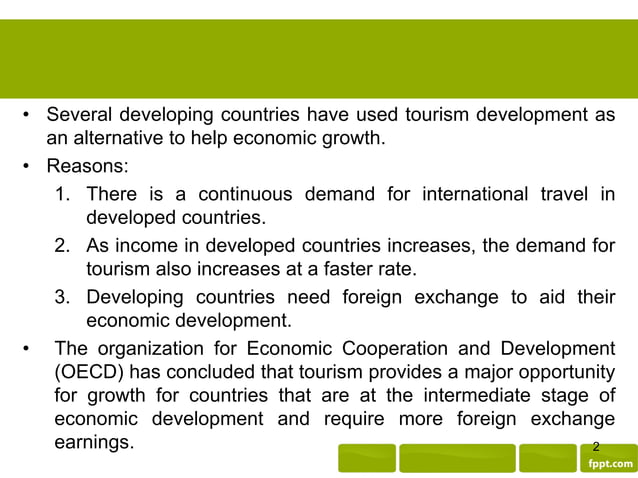 The Economics of Tourism | PPTX