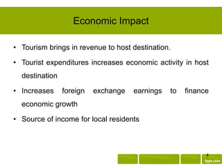 The Economics of Tourism | PPTX