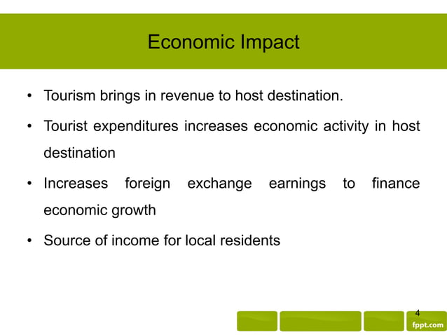 The Economics of Tourism | PPTX