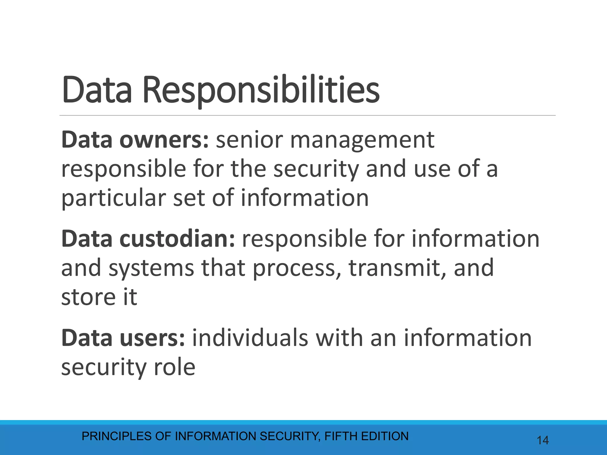 Information Assurance And Security - Chapter 1 - Lesson 4 | PPT