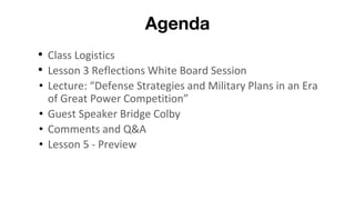 Lecture 4 - Technology, innovation and Modern War | PPTX
