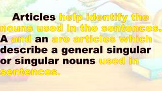 Using A and An + Noun | PPT