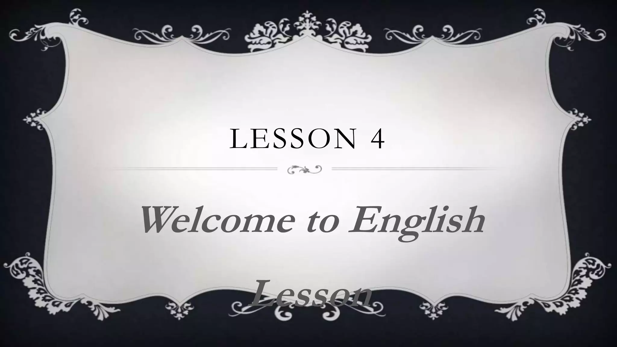 Lesson 4 | PPT