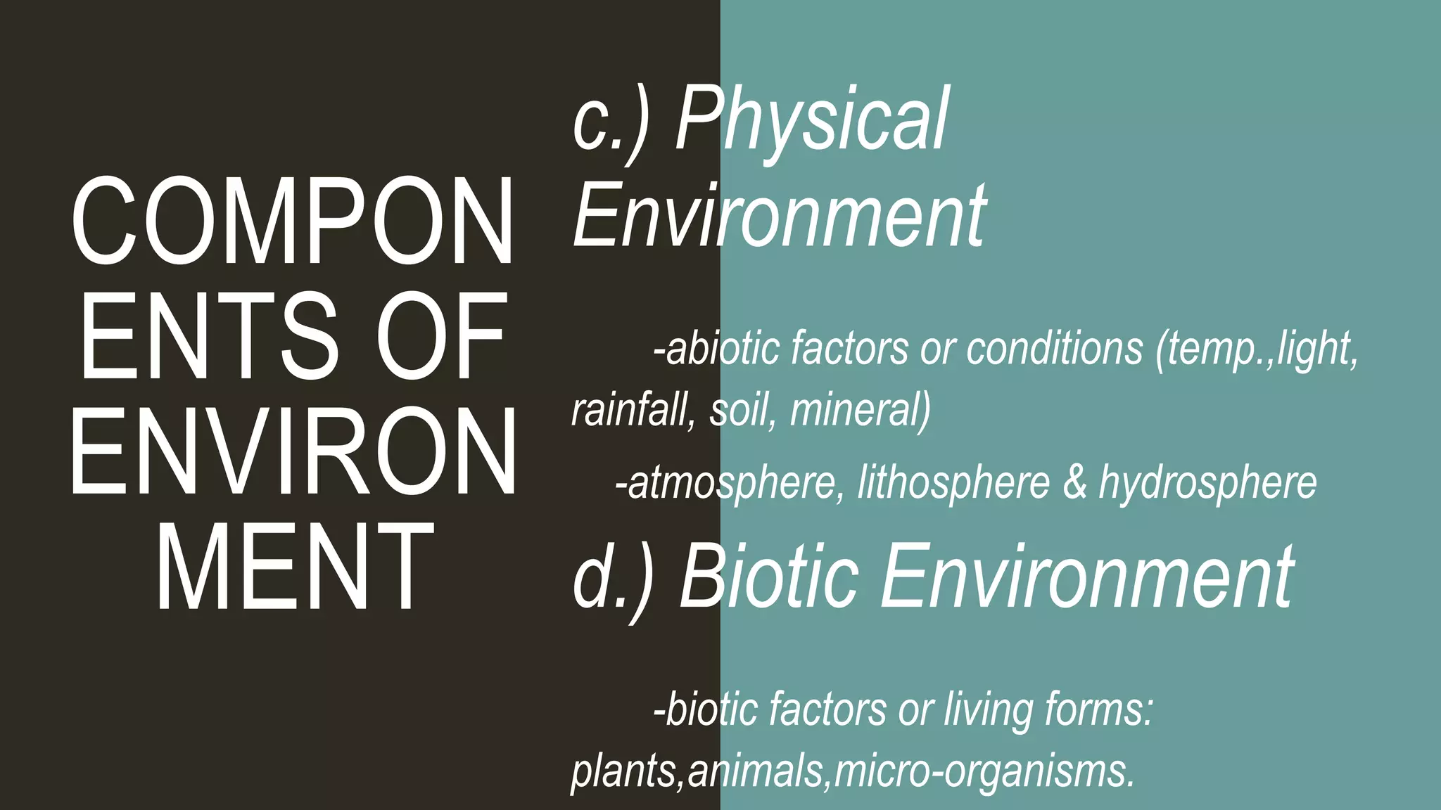 Lesson 4.1 man and h is environment. composition of environment | PPTX