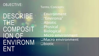 Lesson 4.1 man and h is environment. composition of environment | PPTX