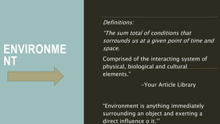 Lesson 4.1 man and h is environment. composition of environment | PPTX