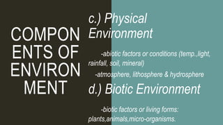 Lesson 4.1 man and h is environment. composition of environment | PPTX