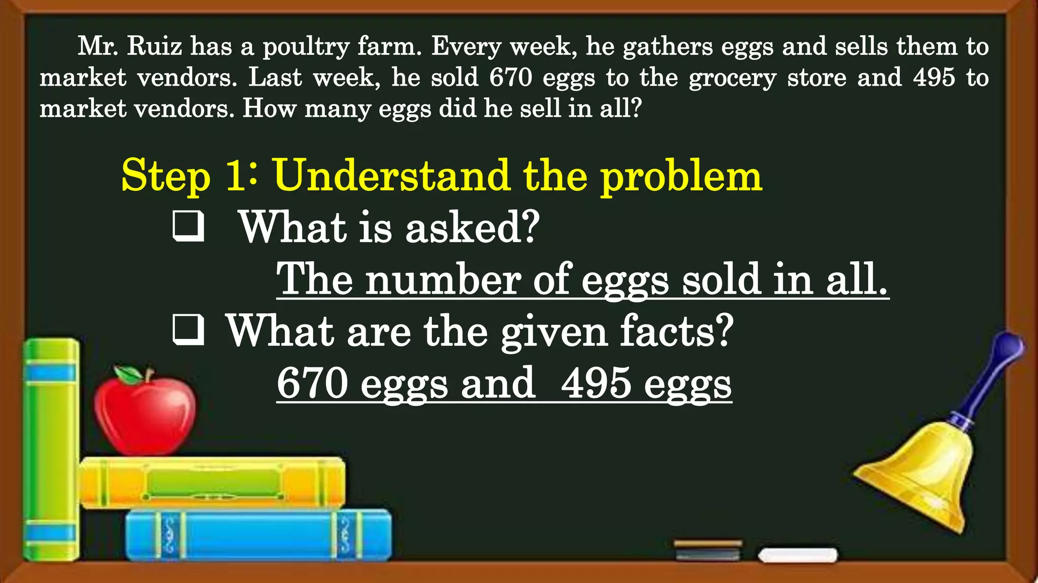 One-Step Word Problem on Addition | PPT
