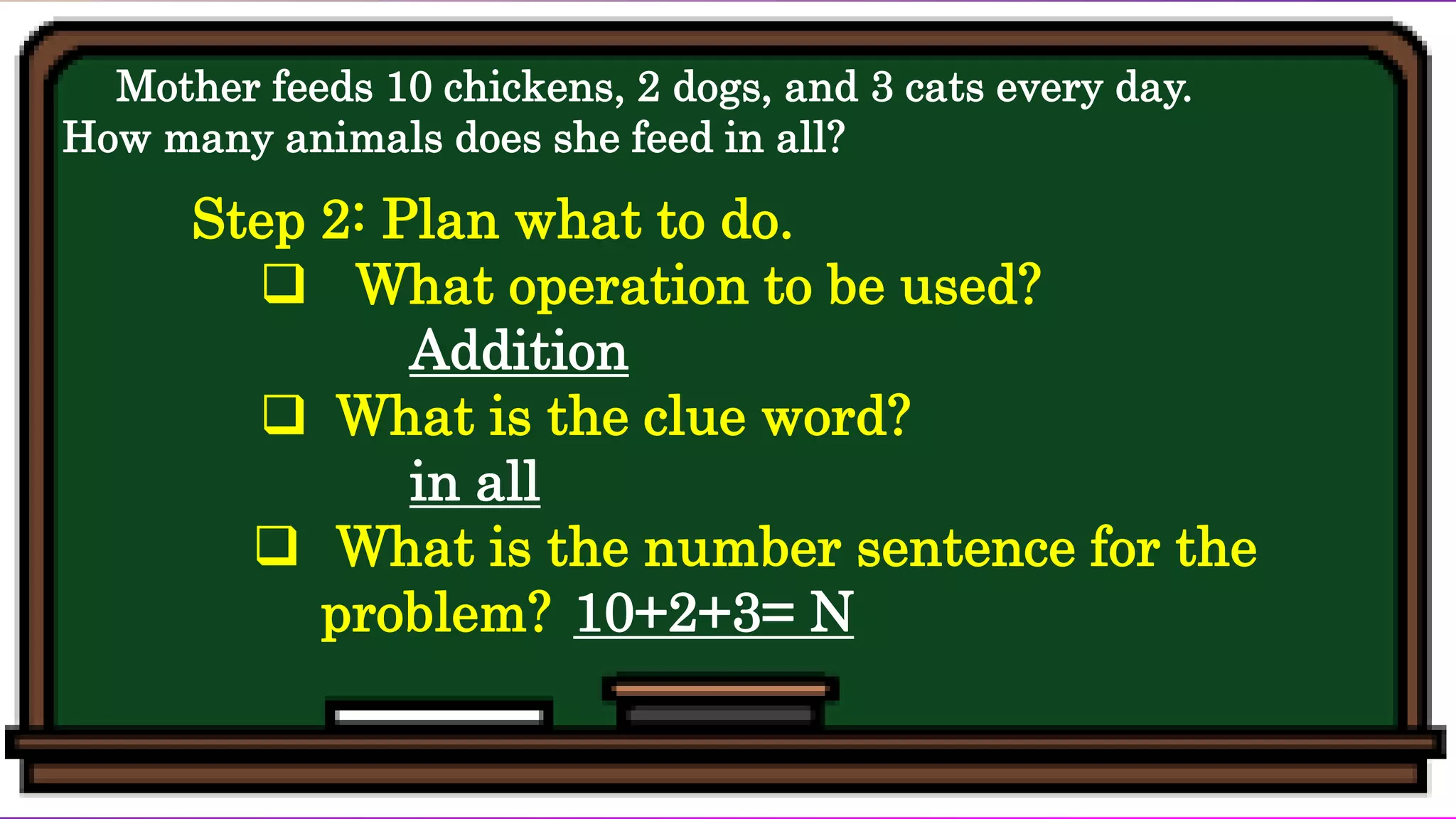 One Step Word Problem on Addition | PPTX
