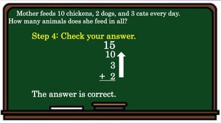 One Step Word Problem on Addition | PPTX