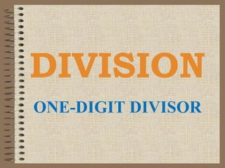 DIVISION WITH ONE-DIGIT DIVISOR | PPTX