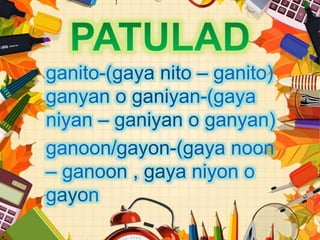 PANGHALIP PATULAD | PPTX