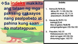 MGA BAHAGI NG AKLAT | PPTX