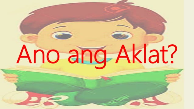 MGA BAHAGI NG AKLAT | PPTX