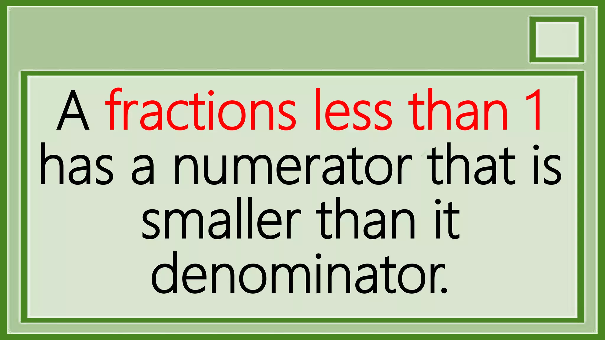 Fraction Less than 1 and Similar Fractions | PPTX
