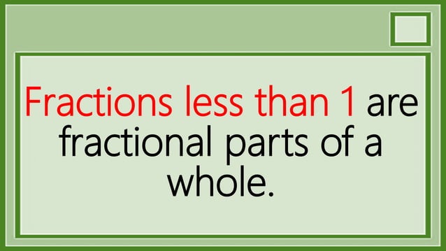 Fraction Less than 1 and Similar Fractions | PPTX