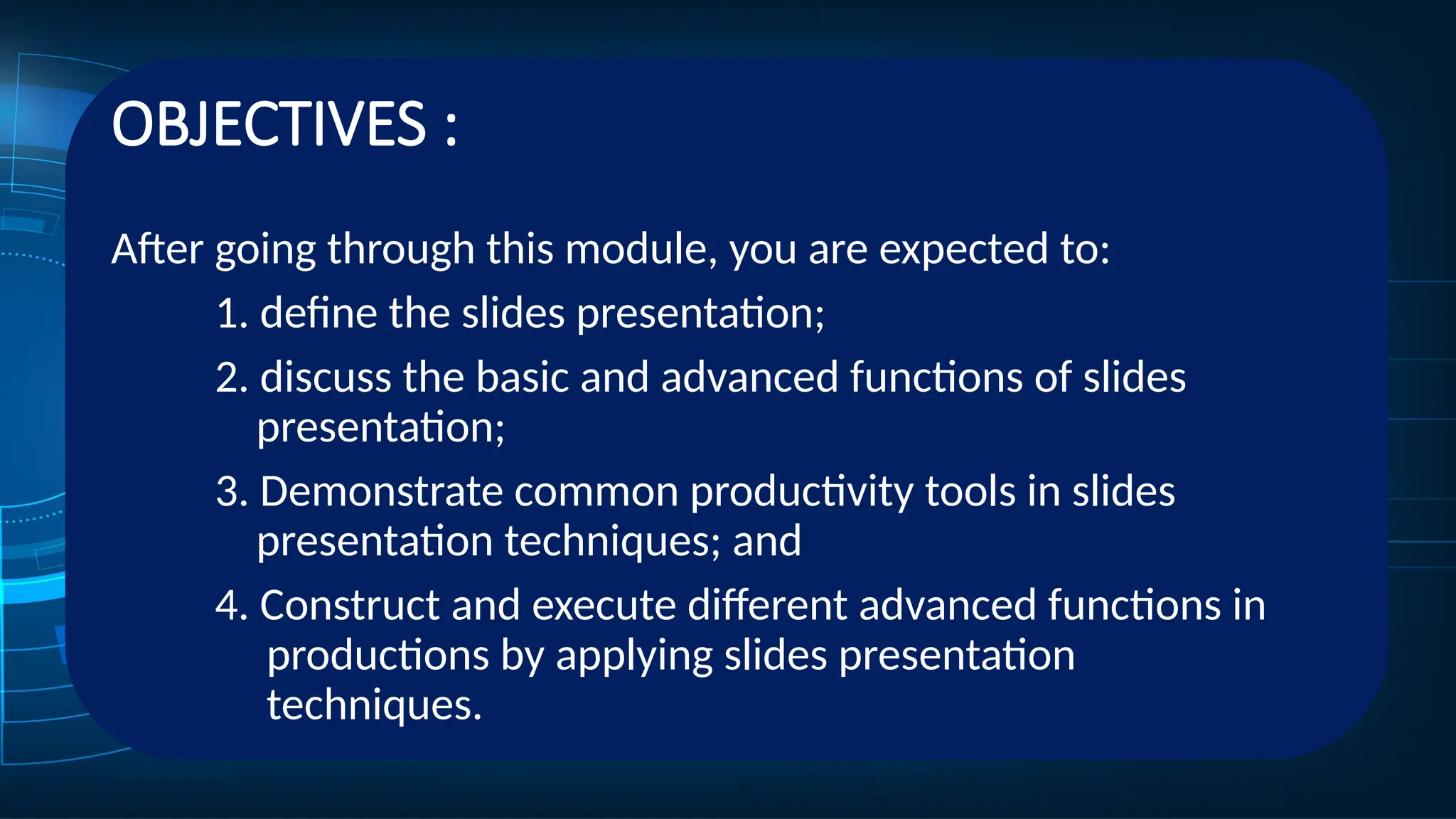 LESSON 4.2-APPLIED PRODUCTIVITY TOOL (SLIDES).pptx | Technology & Computing