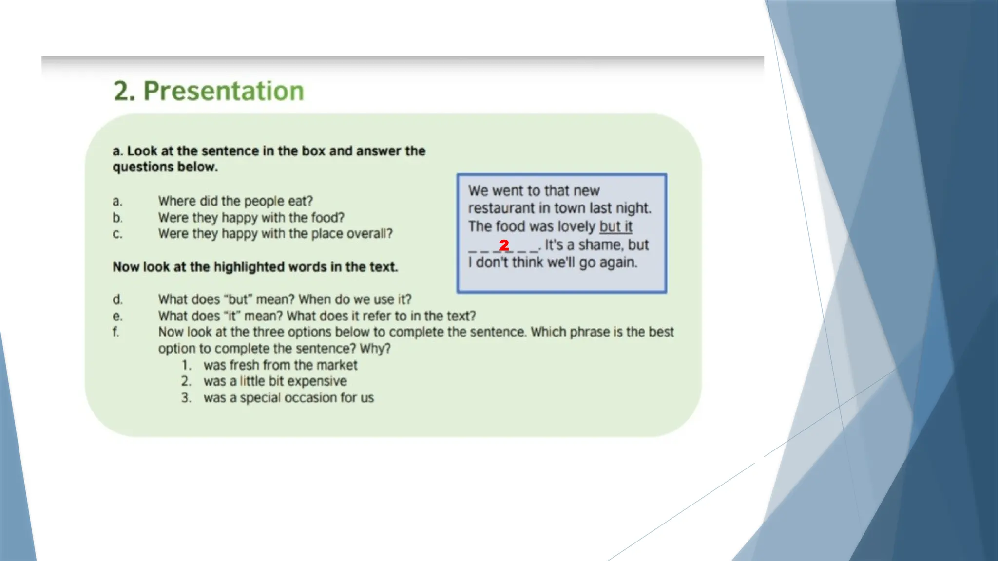 LESSON 4 for English Training at language centre | PPT