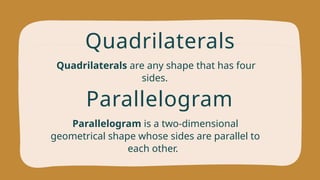 LESSON 4.1 - Ways of Proving a Quadrilateral is a Parallelogram | PPTX