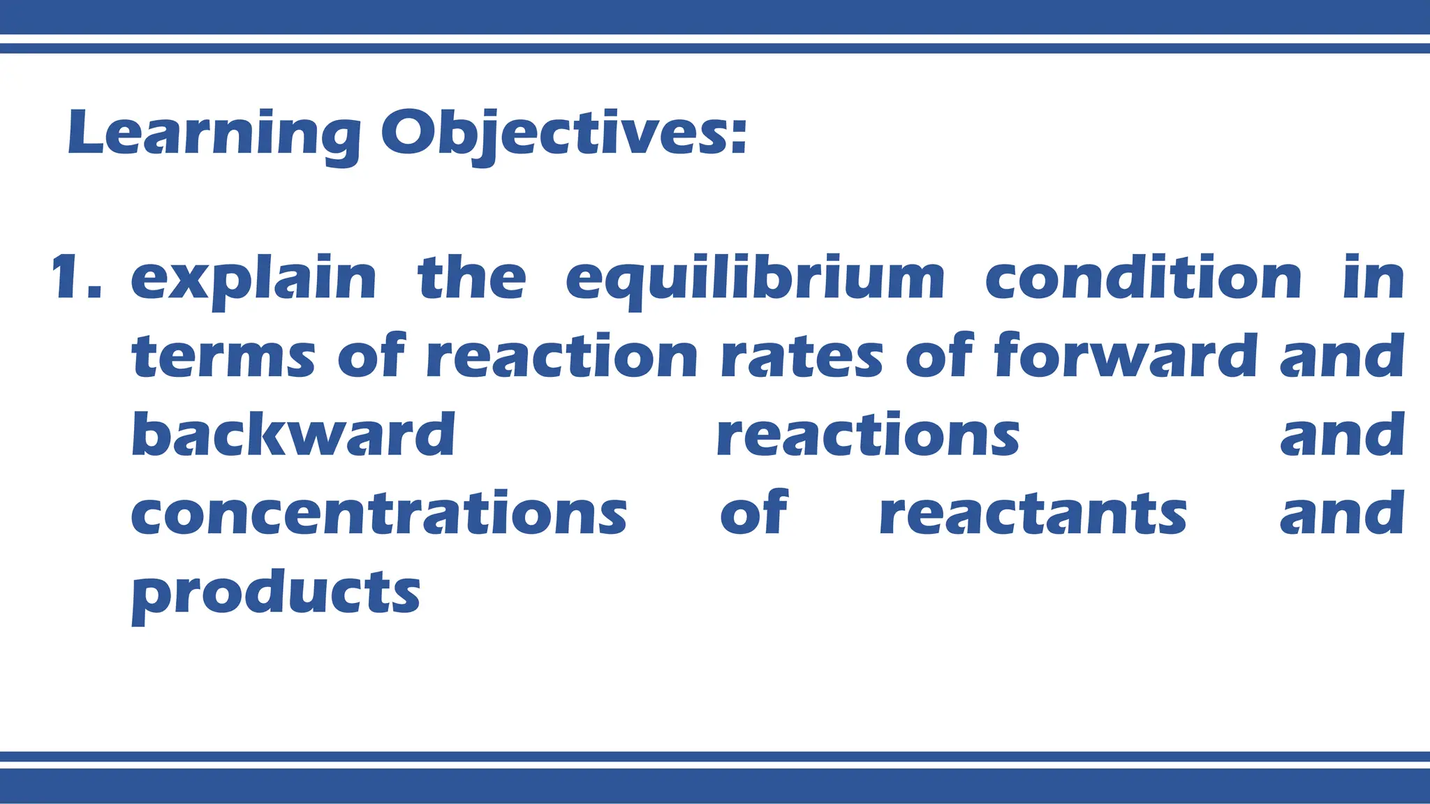 Lesson 4.pptx Chemistry CHEMICAL EQUILIBRIUM PPT | PPTX