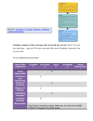 Lesson 31st August | DOCX