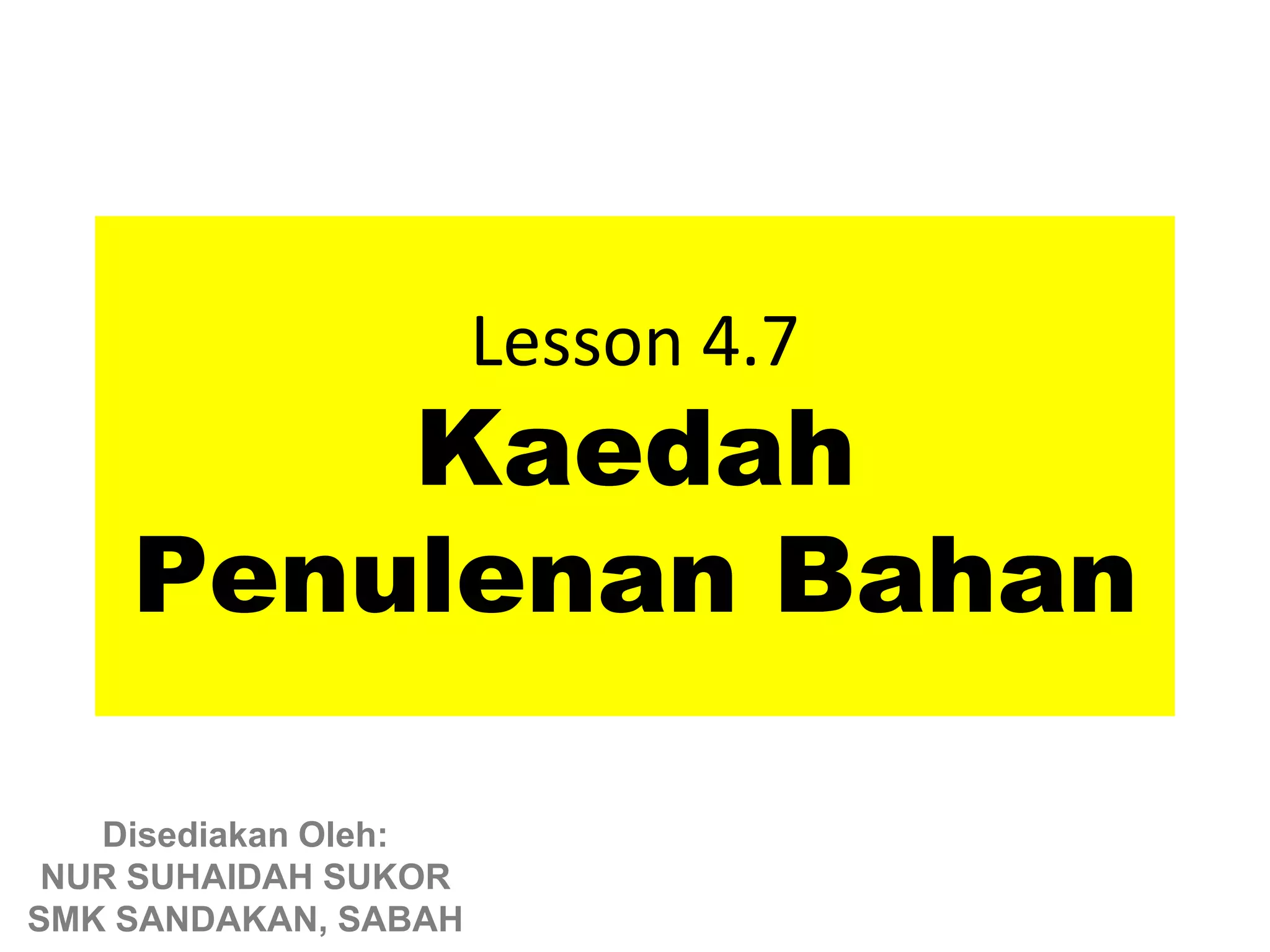 Lesson 4.7 | PPT