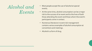 RIsk Management for Events Lesson 4 alcohol, crowd control ...