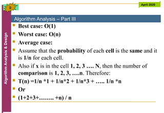 Lesson 4 - Algorithm Analysis - III.pptx