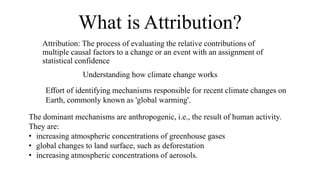 Lesson 4 Attribution of climate change | PPT