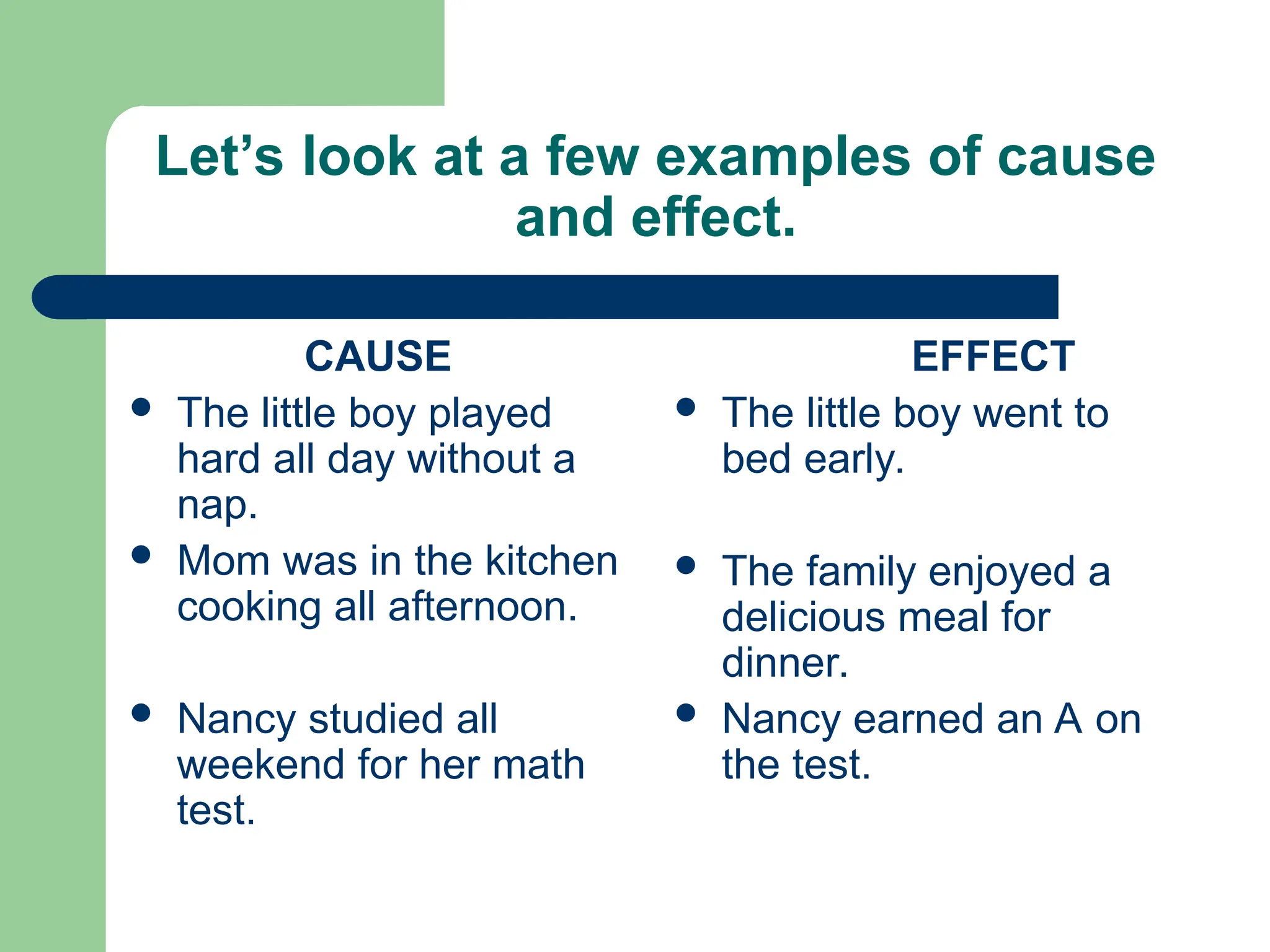 Cause and Effect Types of Speech Style English Grade 9 | PPT